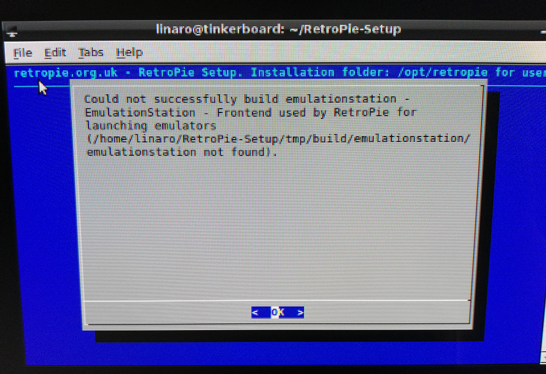 Need help installing RetroPie on ASUS Tinkerboard S - RetroPie Forum
